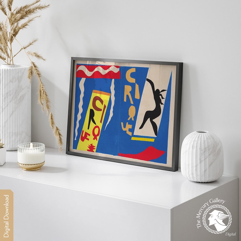 Henri Matisse the Circus Art Print, Colorful Exhibition Poster (digital ...