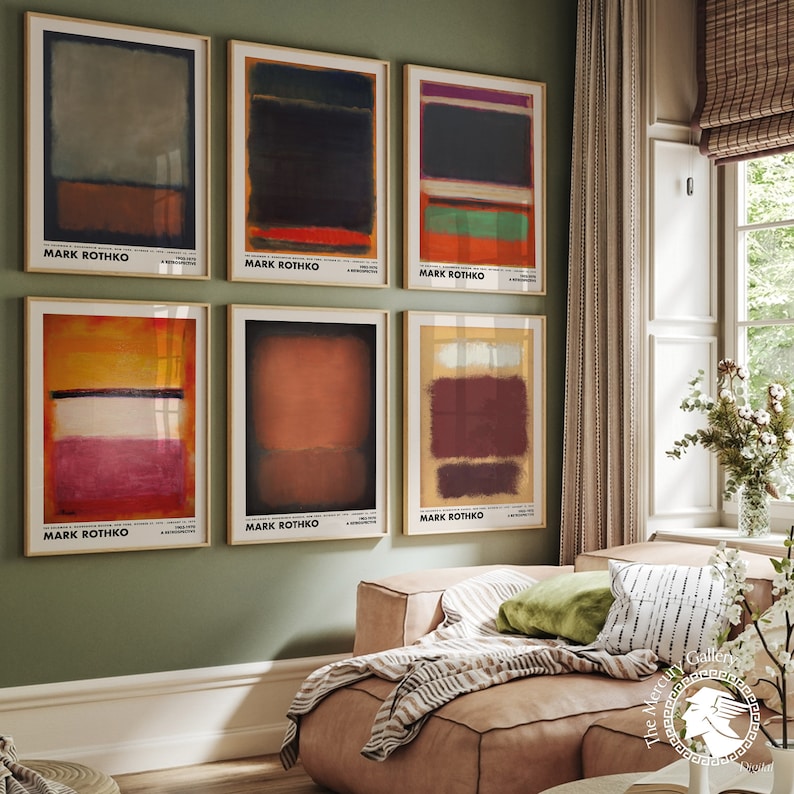 Mark Rothko Print Set, Gallery Wall Art (digital Download) - Etsy