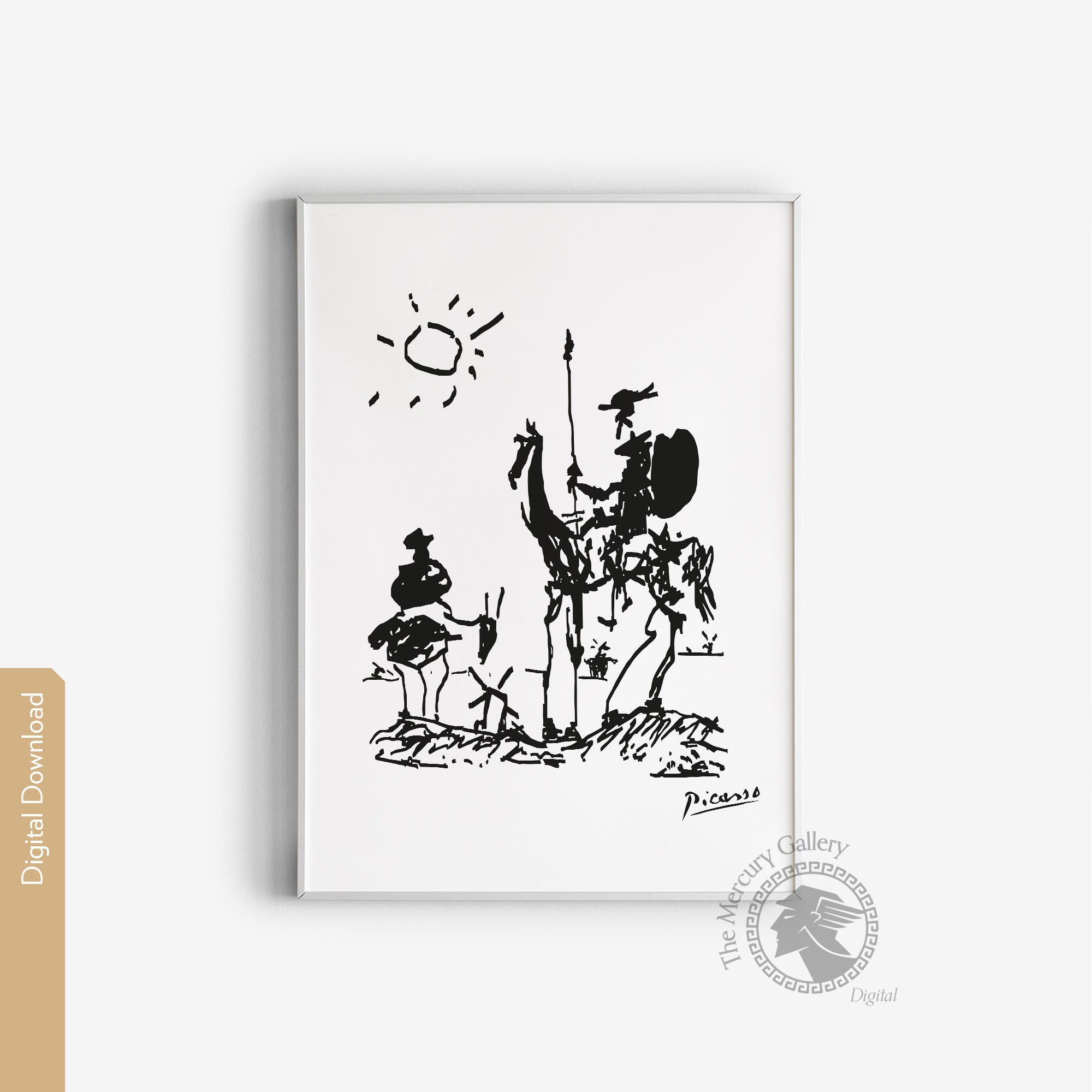 Pablo Picasso Premium Posters, Don Quixote 1955, Wall Art, Surrealism ...