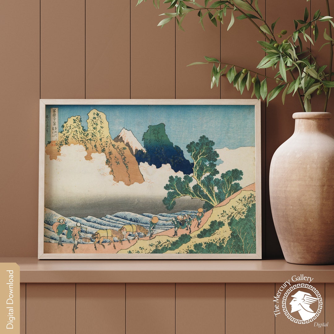 Hokusai Print, Japan Wall Art, View From the Other Side of Fuji From ...