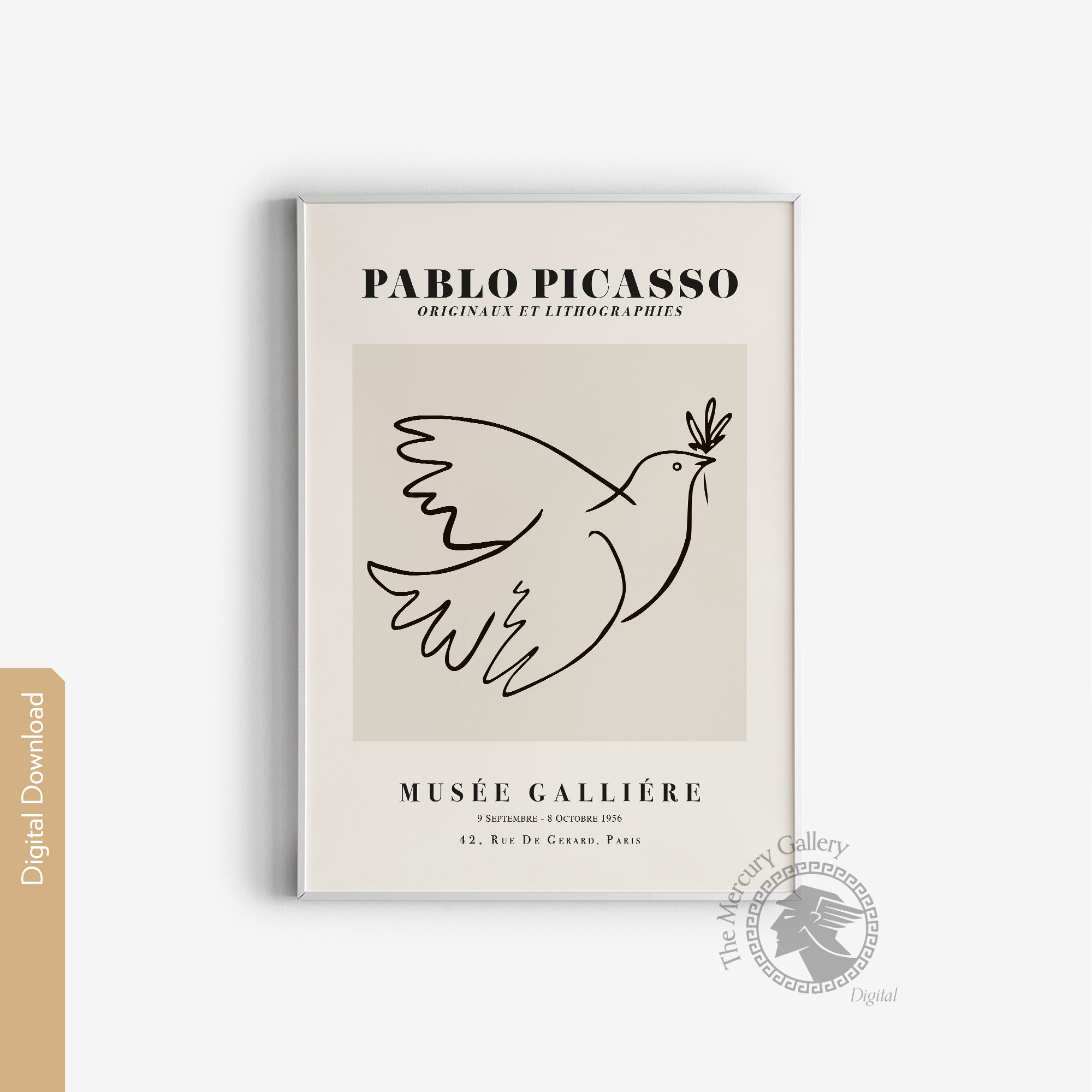 Pablo Picasso Posters, Peace Dove, Wall Art, Minimalist Poster, Line ...