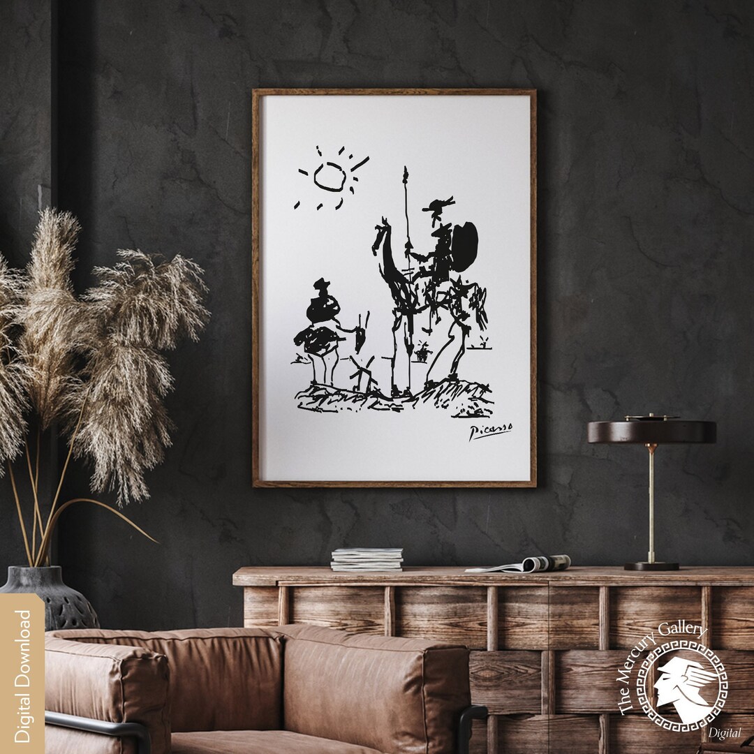 Pablo Picasso Premium Posters, Don Quixote 1955, Wall Art, Surrealism ...