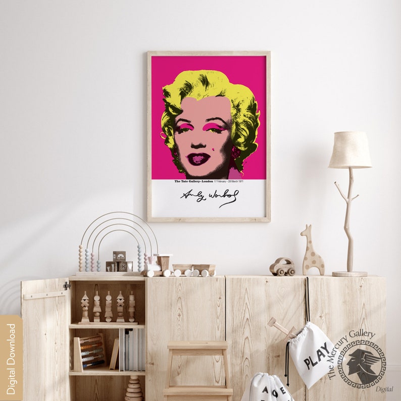 Marilyn Monroe Pop Art Andy Warhol the Tate Gallery Home - Etsy