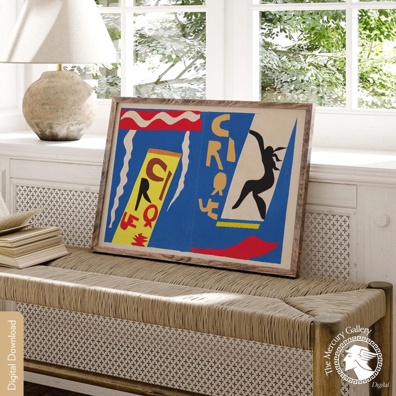 Henri Matisse the Circus Art Print, Colorful Exhibition Poster (digital ...