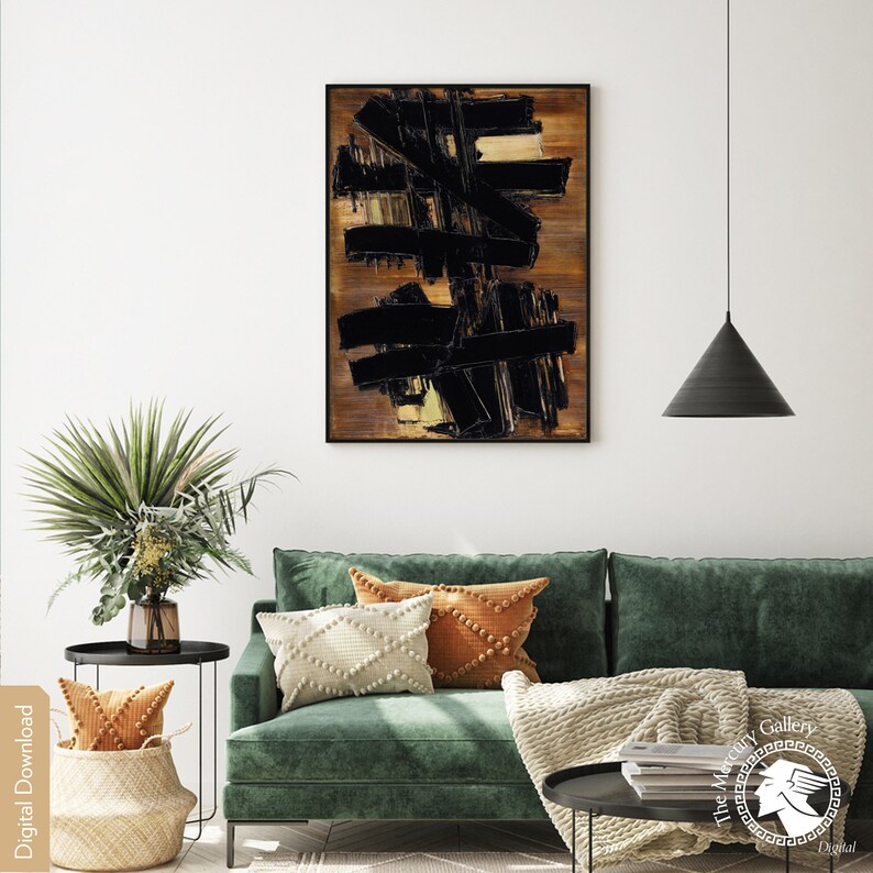 Soulages Retrospective Art Exhibition Poster Scandinavian - Etsy