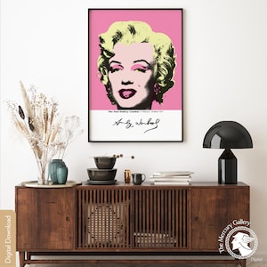 Andy Warhol, Marilyn Monroe Pop Art, Museum Exhibition Poster, Home ...