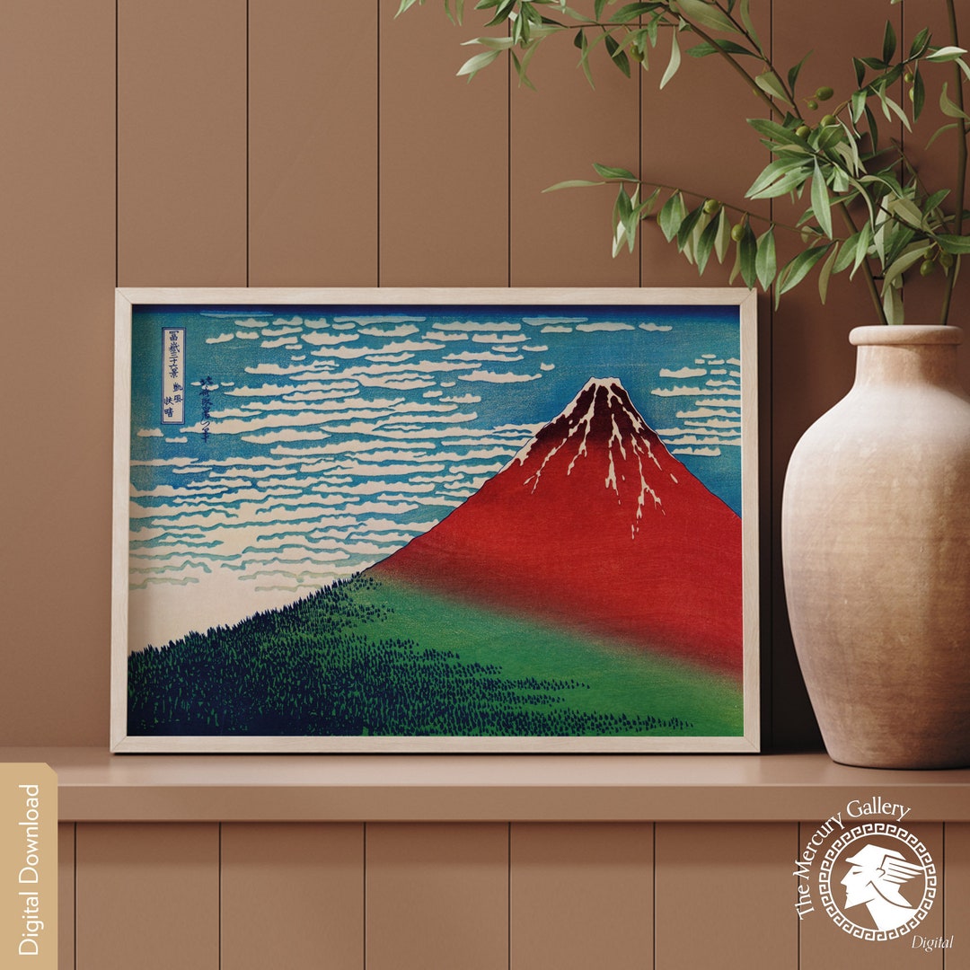 Hokusai Fine Wind, Clear Morning Print, Japanese Wall Art (digital ...