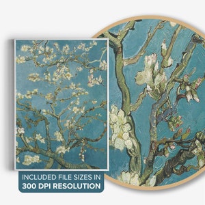 Vincent Van Gogh Almond Blossom Poster, Van Gogh Japanese Spring Floral ...