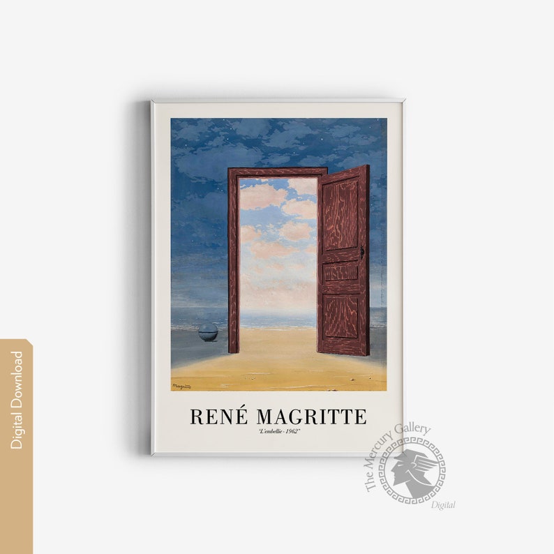 Rene Magritte Poster L'embellie 1962 Rene Magritte Art - Etsy