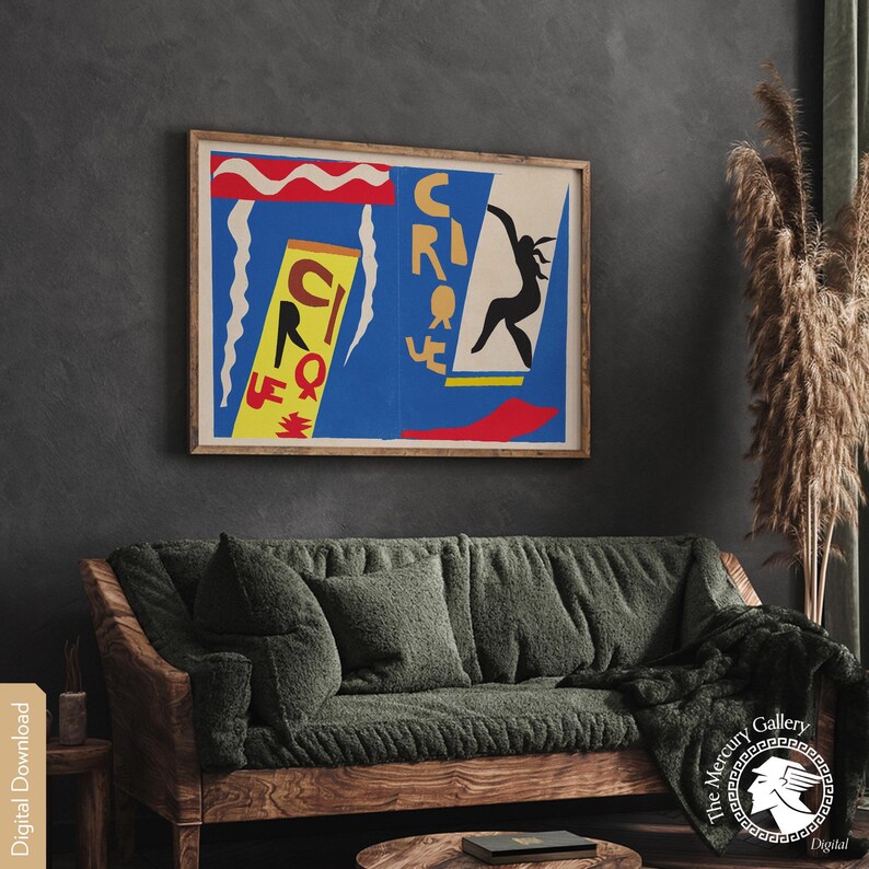 Henri Matisse the Circus Art Print, Colorful Exhibition Poster (digital ...