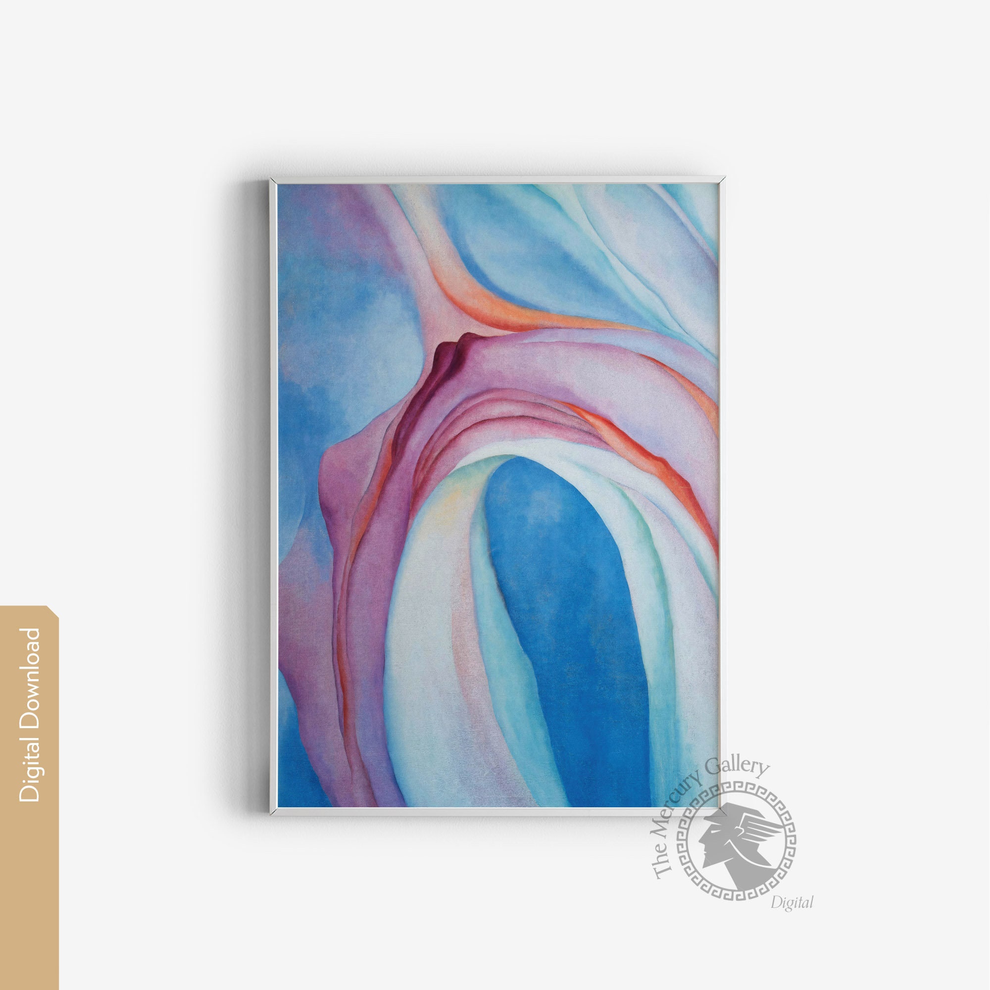 Georgia Okeeffe Poster Sexual Symbolism Music Pink and Blue - Etsy UK