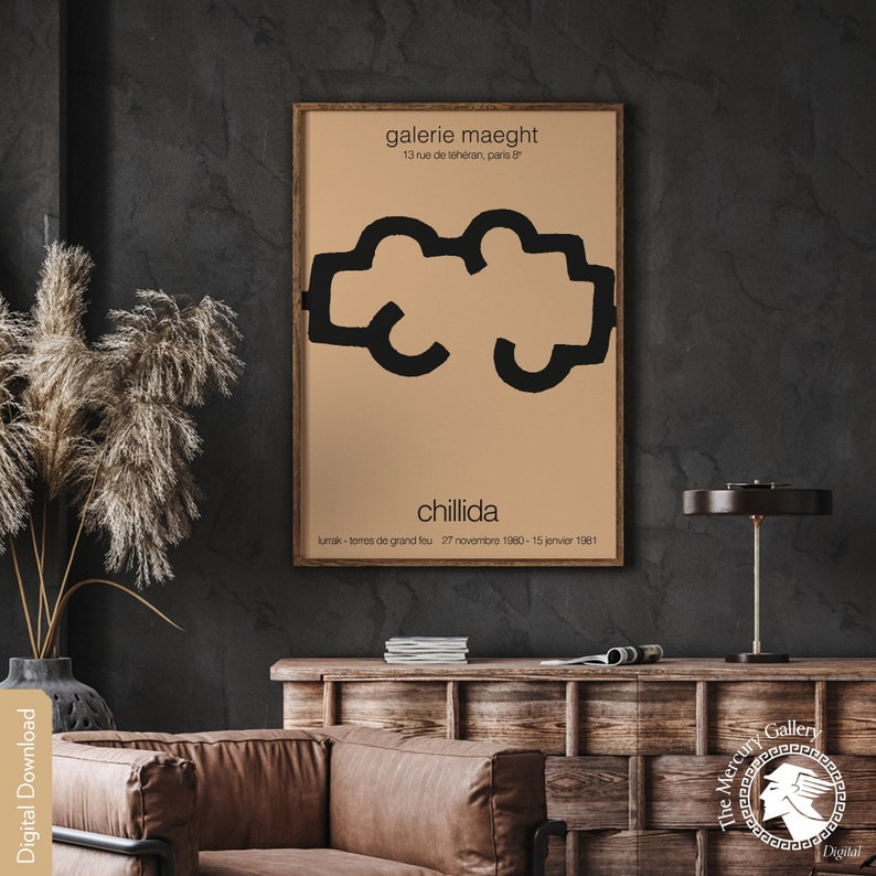 Galerie Maeght Exhibition Poster Eduardo Chillida Painting - Etsy