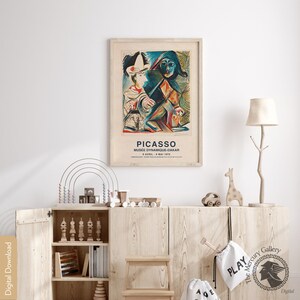 Pablo Picasso Exhibition Poster, Cubism Art Print (digital Download) - Etsy