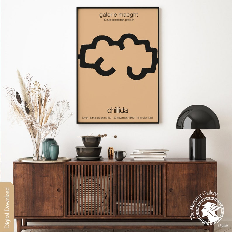 Galerie Maeght Exhibition Poster Eduardo Chillida Painting - Etsy