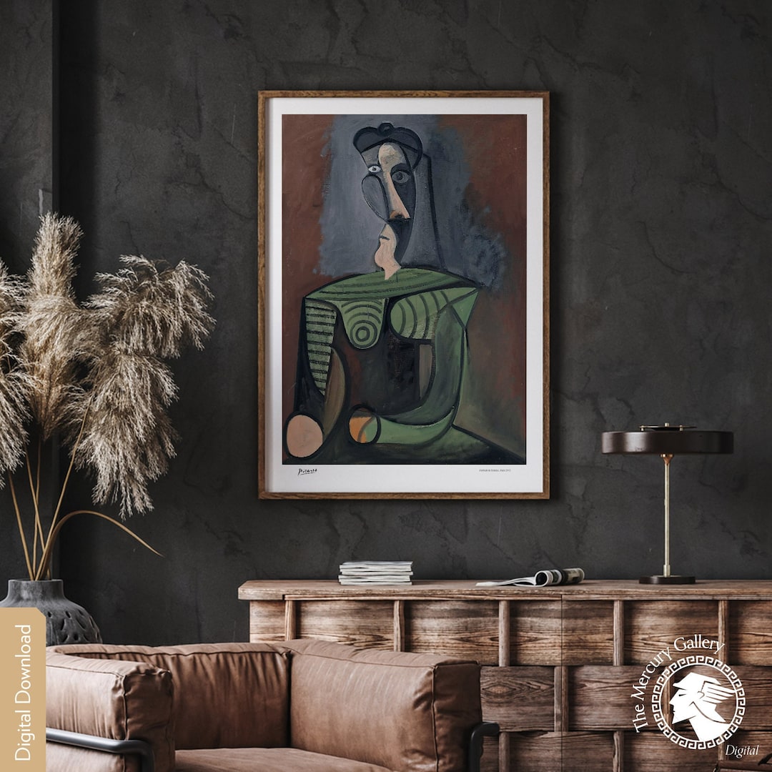 Picasso Woman Portrait Print, Surrealist Paris Art (digital Download ...