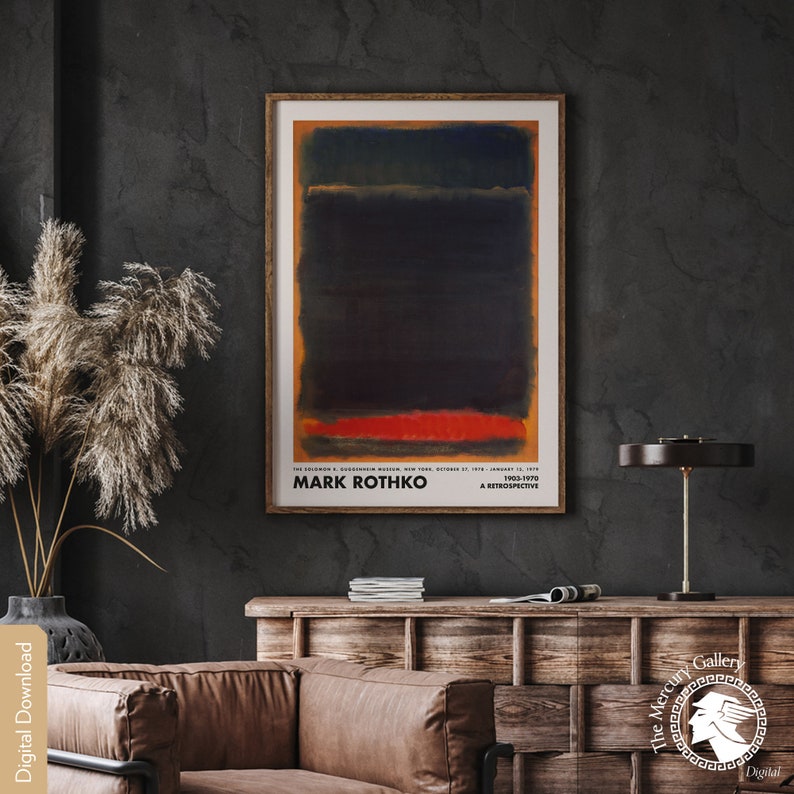 Mark Rothko Poster Set, Set of 6 Prints, Trendy Wall Set, Living Room ...