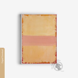 Abstract Rothko Wall Art in Museum Quality, Modern Wall Decor as Mark Rothko Print, Rothko ...