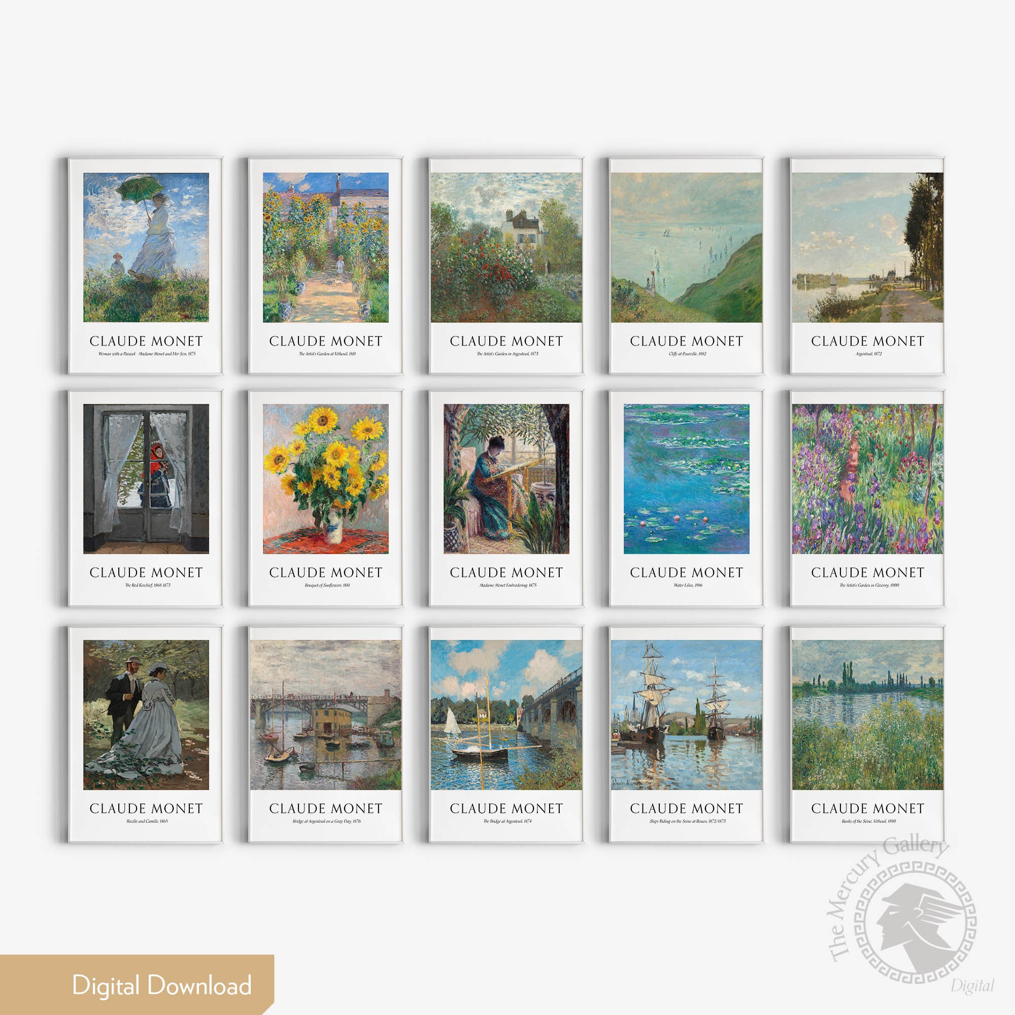 Monet Set of 30 Prints Claude Monet Prints Bundle French - Etsy