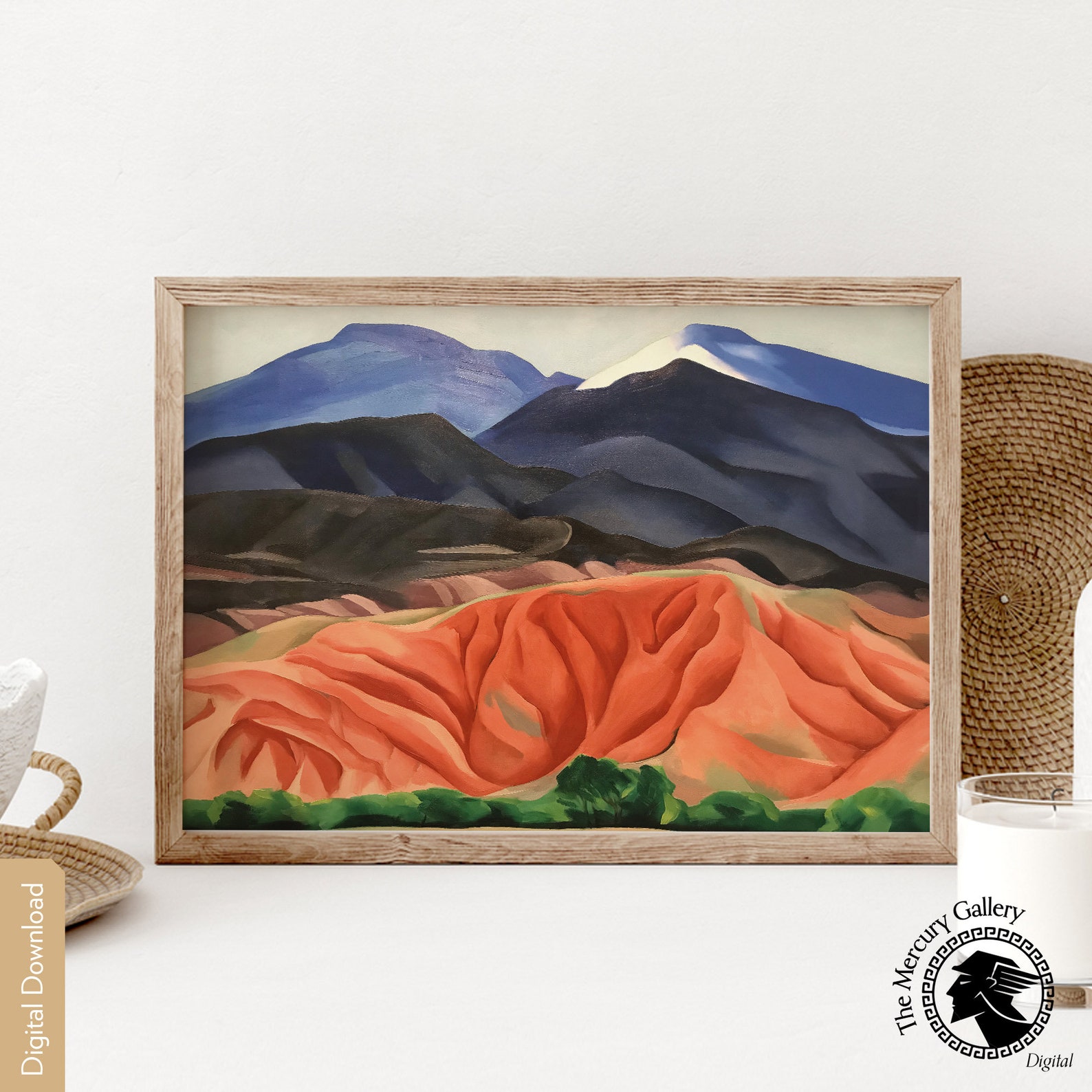 Georgia O'keeffe, Black Mesa Landscape - 1930, New Mexico, Mountains ...
