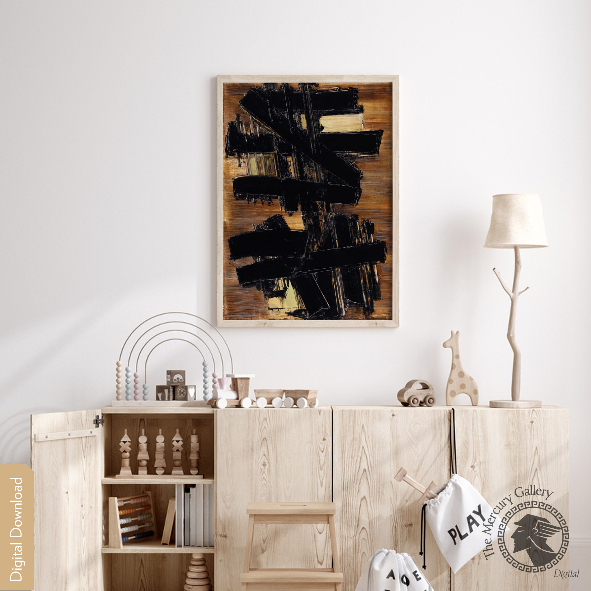 Soulages Retrospective Art Exhibition Poster Scandinavian - Etsy