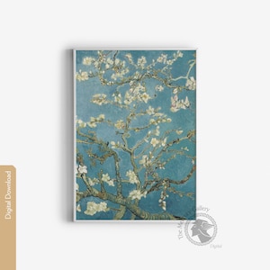 Vincent Van Gogh Almond Blossom Poster, Van Gogh Japanese Spring Floral ...
