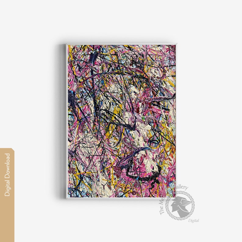 Jackson Pollock Abstract Poster Prints Gallery Art Modern - Etsy