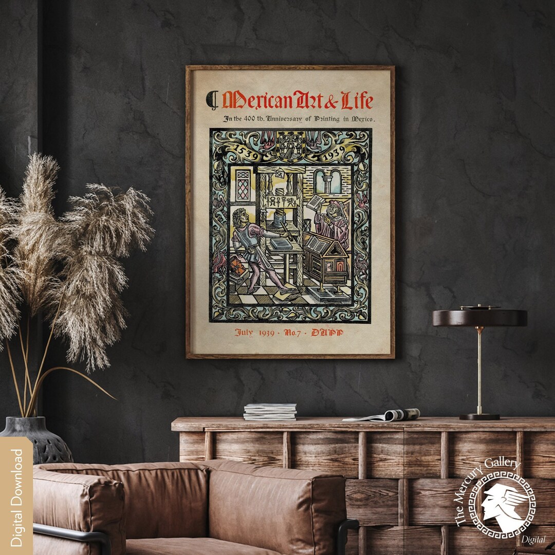 Mexican Art and Life Magazine Cover, July 1939, Old Printing House ...
