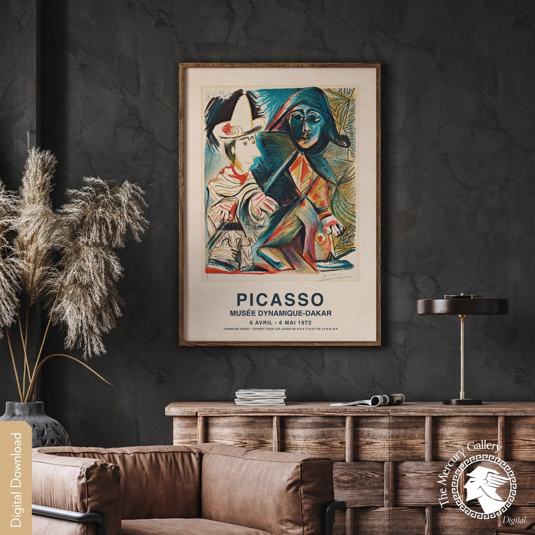 Pablo Picasso Exhibition Poster, Cubism Art Print (digital Download) - Etsy