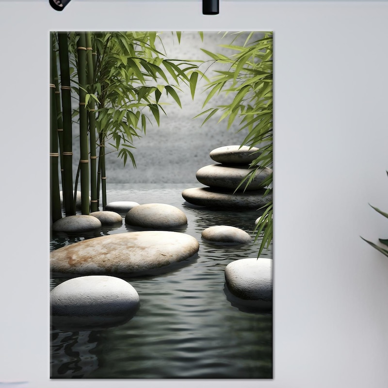 Japanese Zen Garden Canvas - Etsy UK