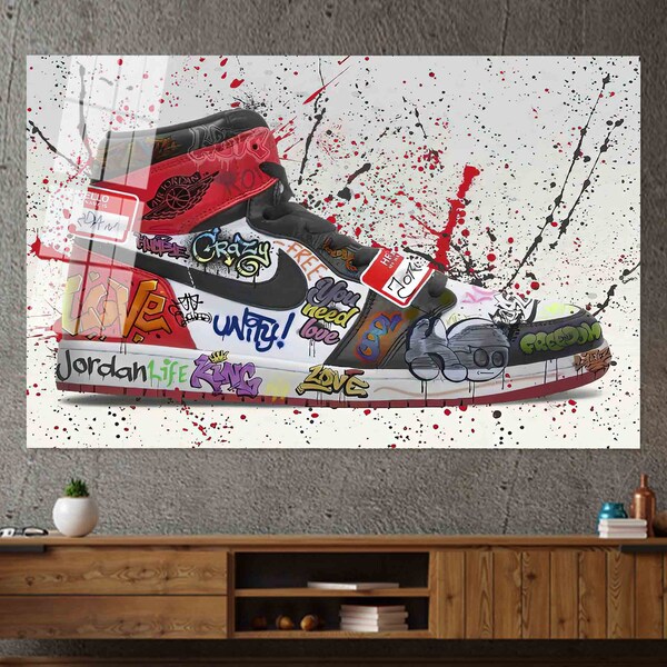 Graffiti Sneaker Art - Etsy