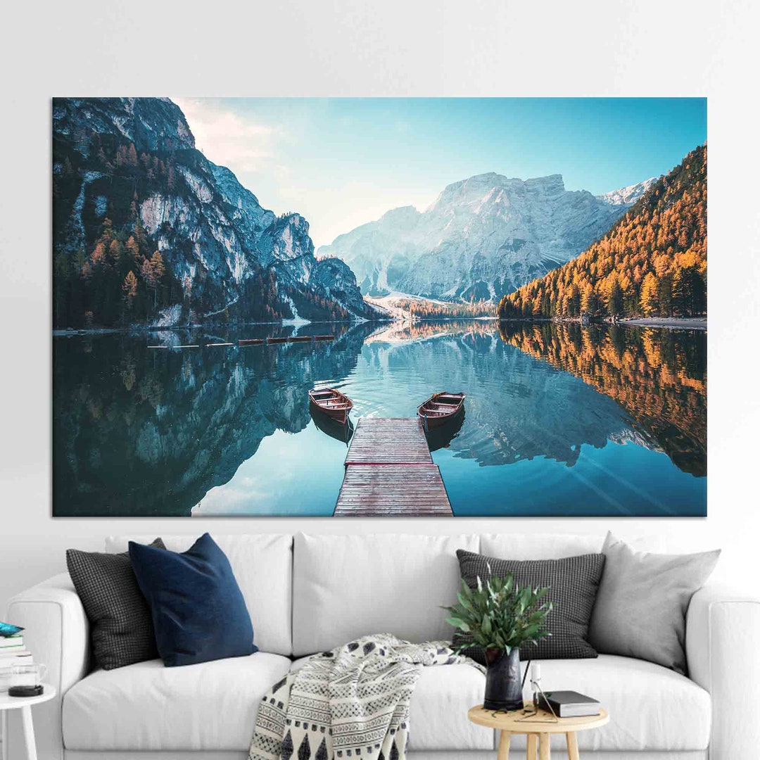 Custom Wall Decor, Living Room Wall Art, Custom Wall Hanging, Boats on ...