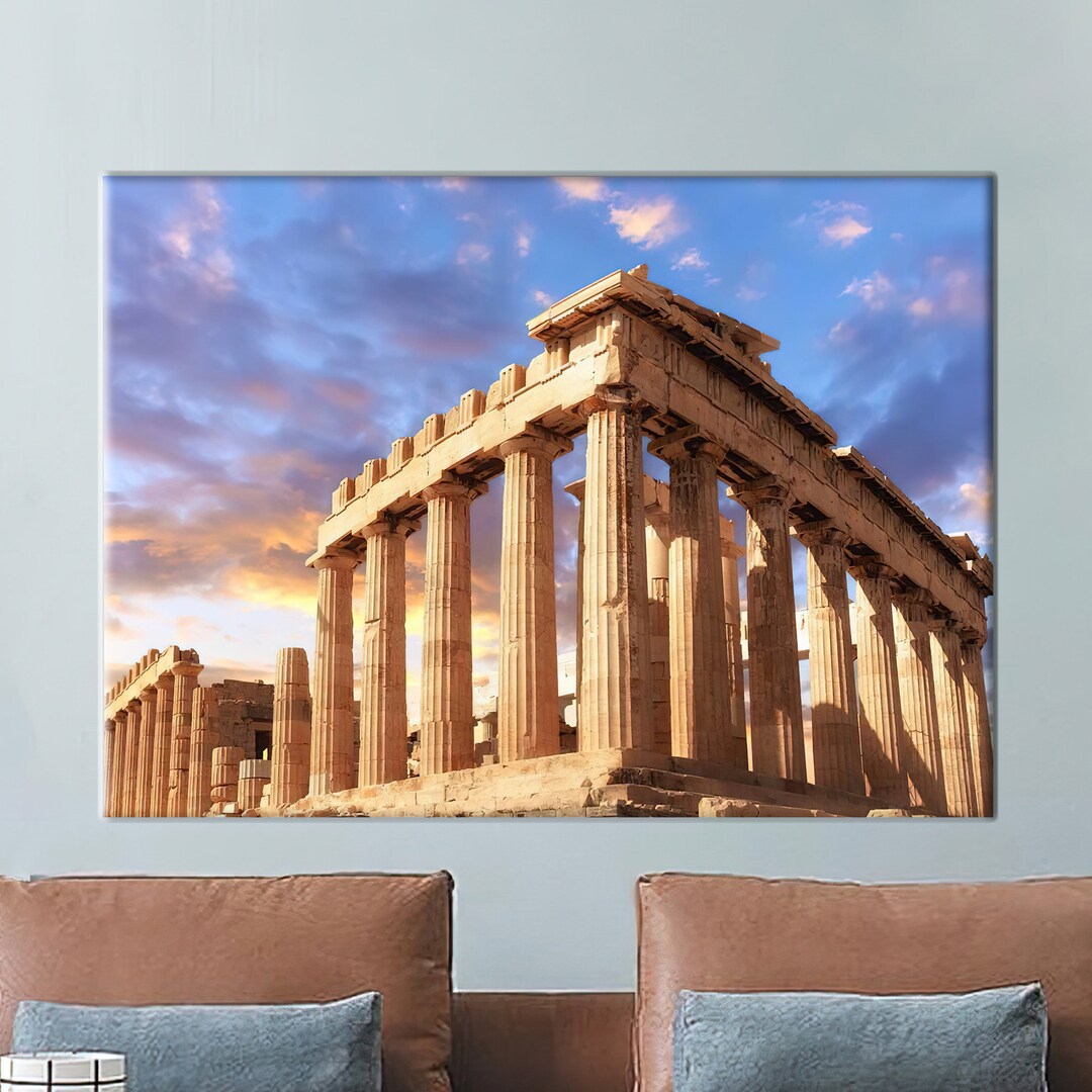 Acropolis of Athens, UNESCO Canvas Art, Acropolis of Athens Printed ...