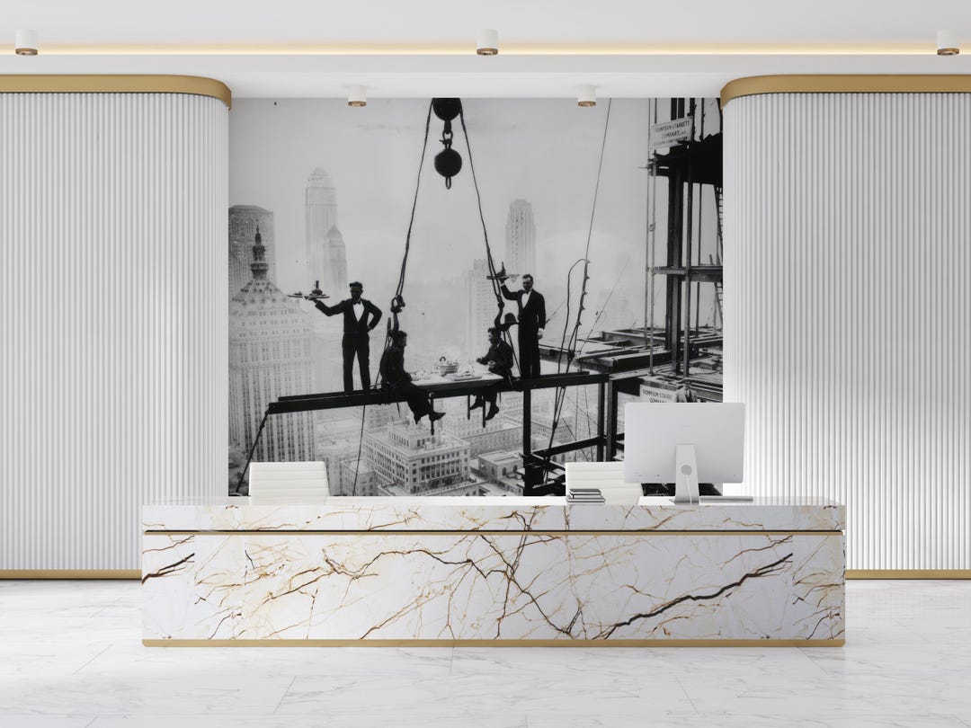 Waldorf Astoria Construction Paper Art, New York City Wall Mural ...