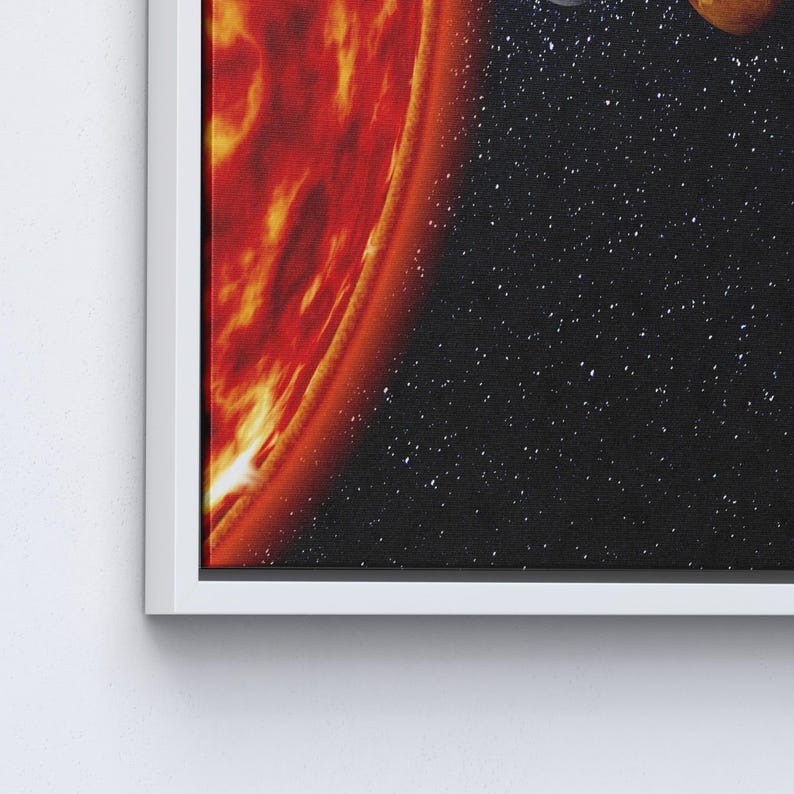 Solar System Canvas Wall Art: Educational Space Science Print - Etsy