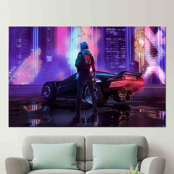 Cyberpunk Wall Art - Etsy