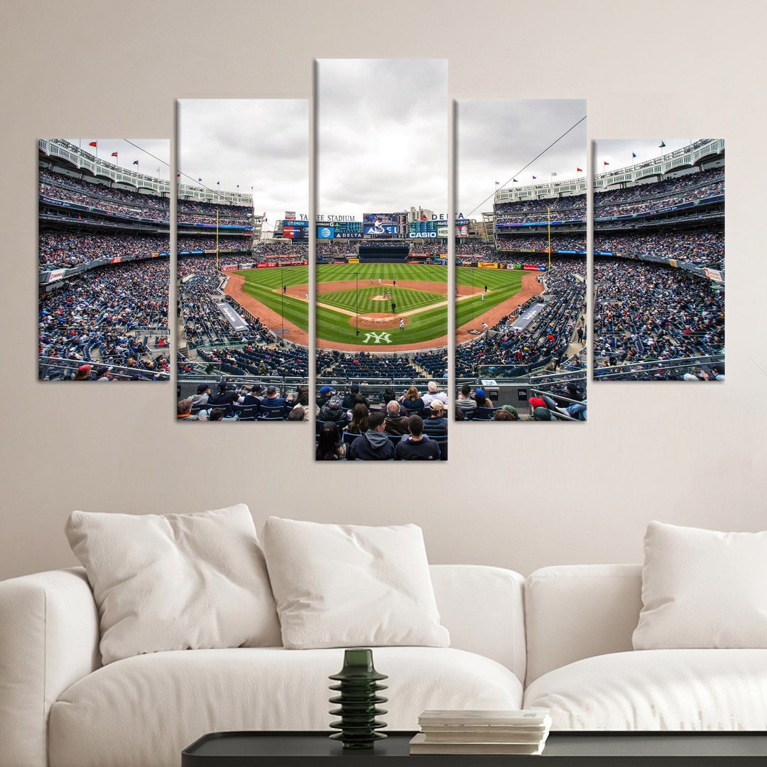 New York Art Canvas, Grandma Gift Personalized, Baseball Canvas Print ...