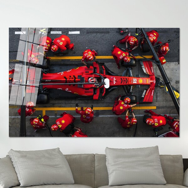 Ferrari Glass Wall Art - Etsy