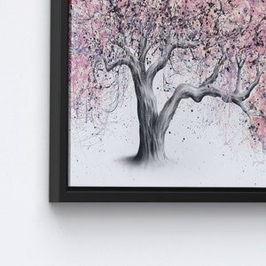 Pink Tree Painting Print, Modern Tree Printed, Pink Tree Printed ...