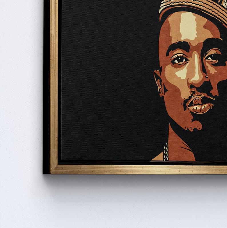 Tupac Shakur Hip Hop Poster Tupac Printed 2pac Art Canvas - Etsy