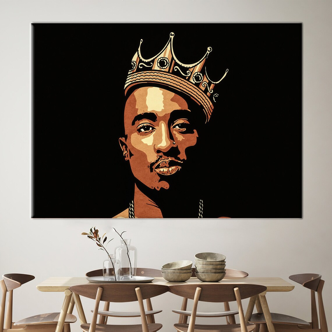 Tupac Shakur Hip Hop Poster Tupac Printed 2pac Art Canvas - Etsy