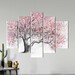 Pink Tree Painting Print, Modern Tree Printed, Pink Tree Printed ...