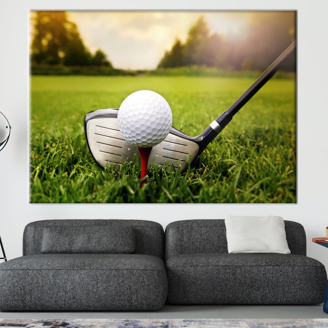 Gym Wall Art, Golf Player for Gift Art Canvas, Sport Poster, Golf ...