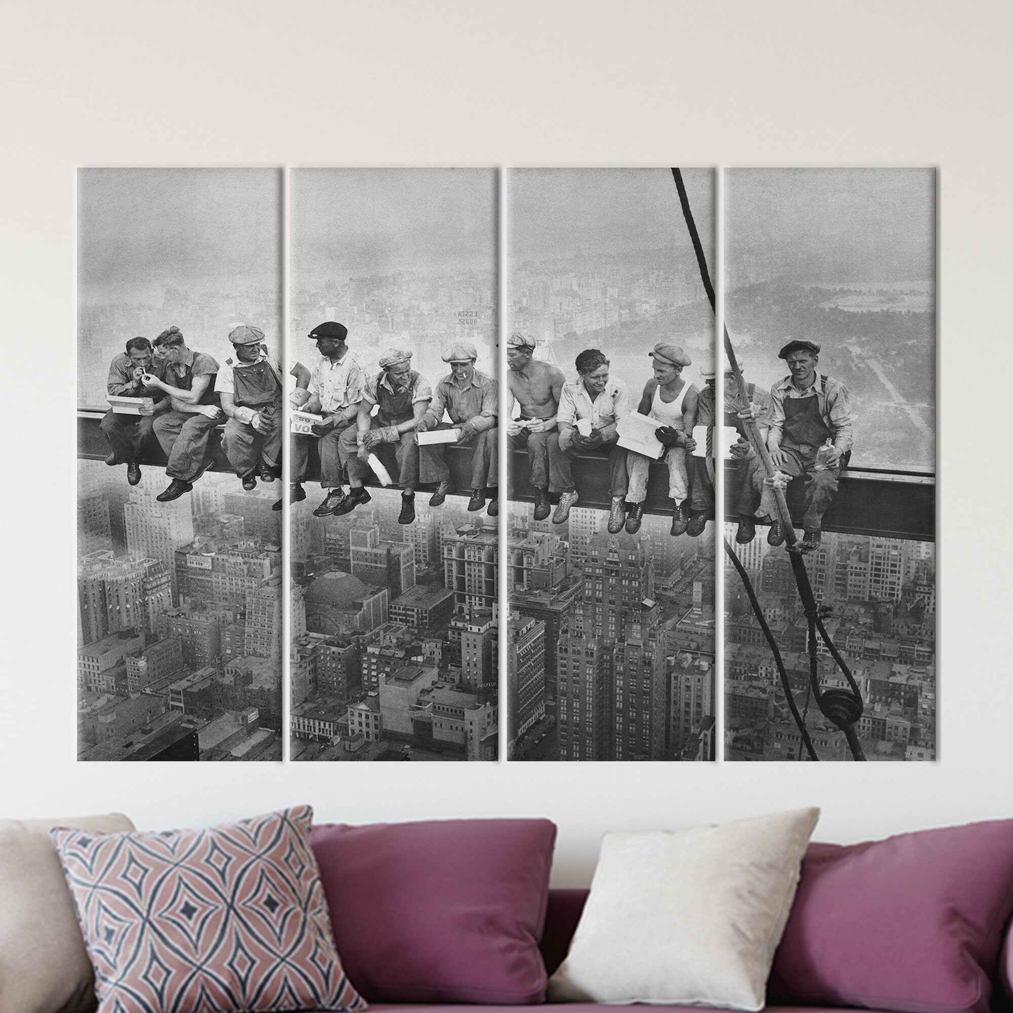 Lunch Atop a Skyscraper Popular Poster New York Wall Decor - Etsy