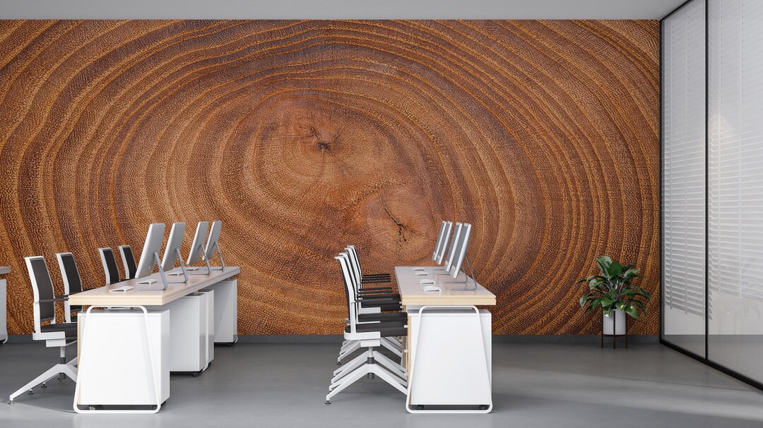 Tree Wall Poster, Art Deco Wallpaper, Modern Paper Craft, Wood Wall ...