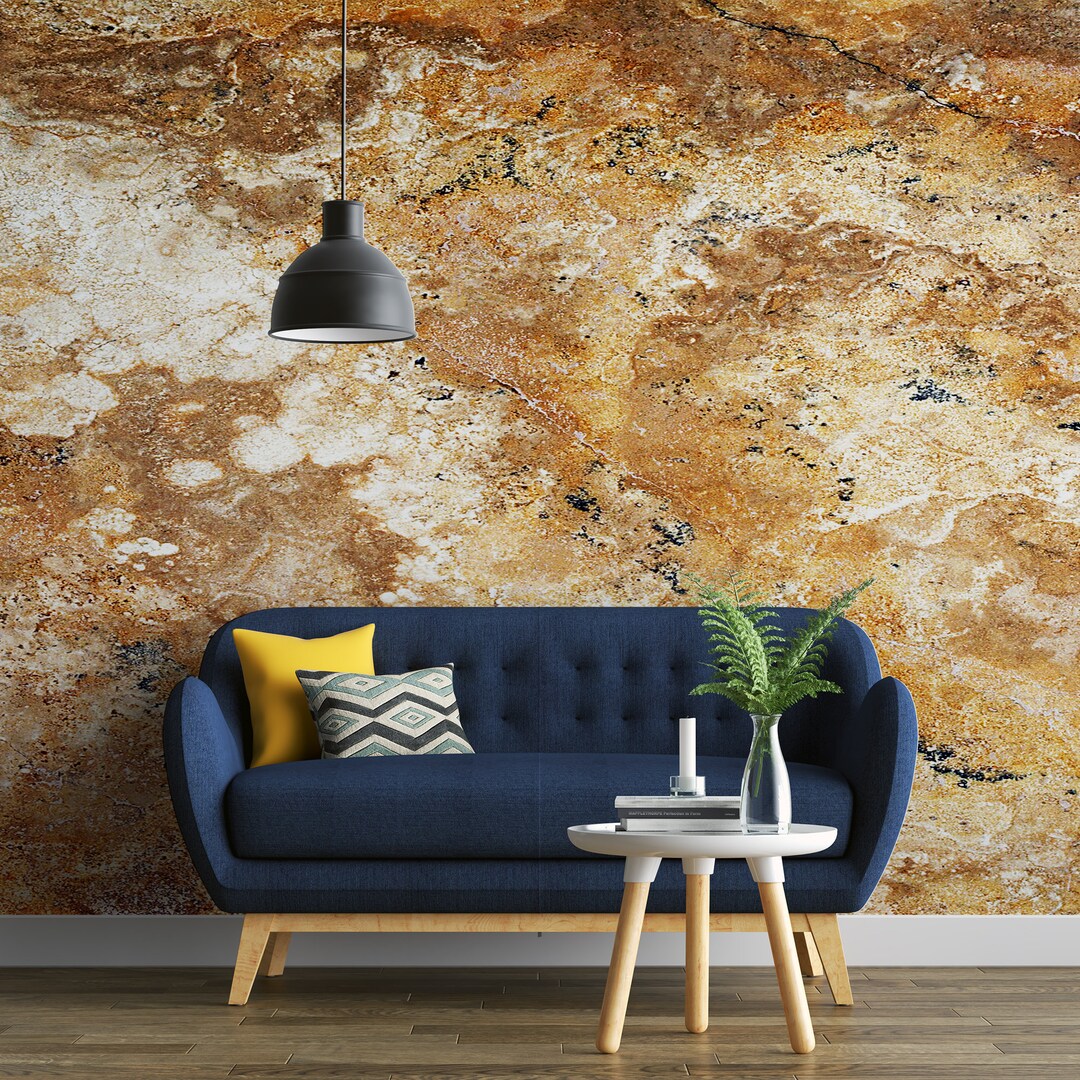 Travertine Marble Wallpaper: Modern Textured Wall Mural - Etsy