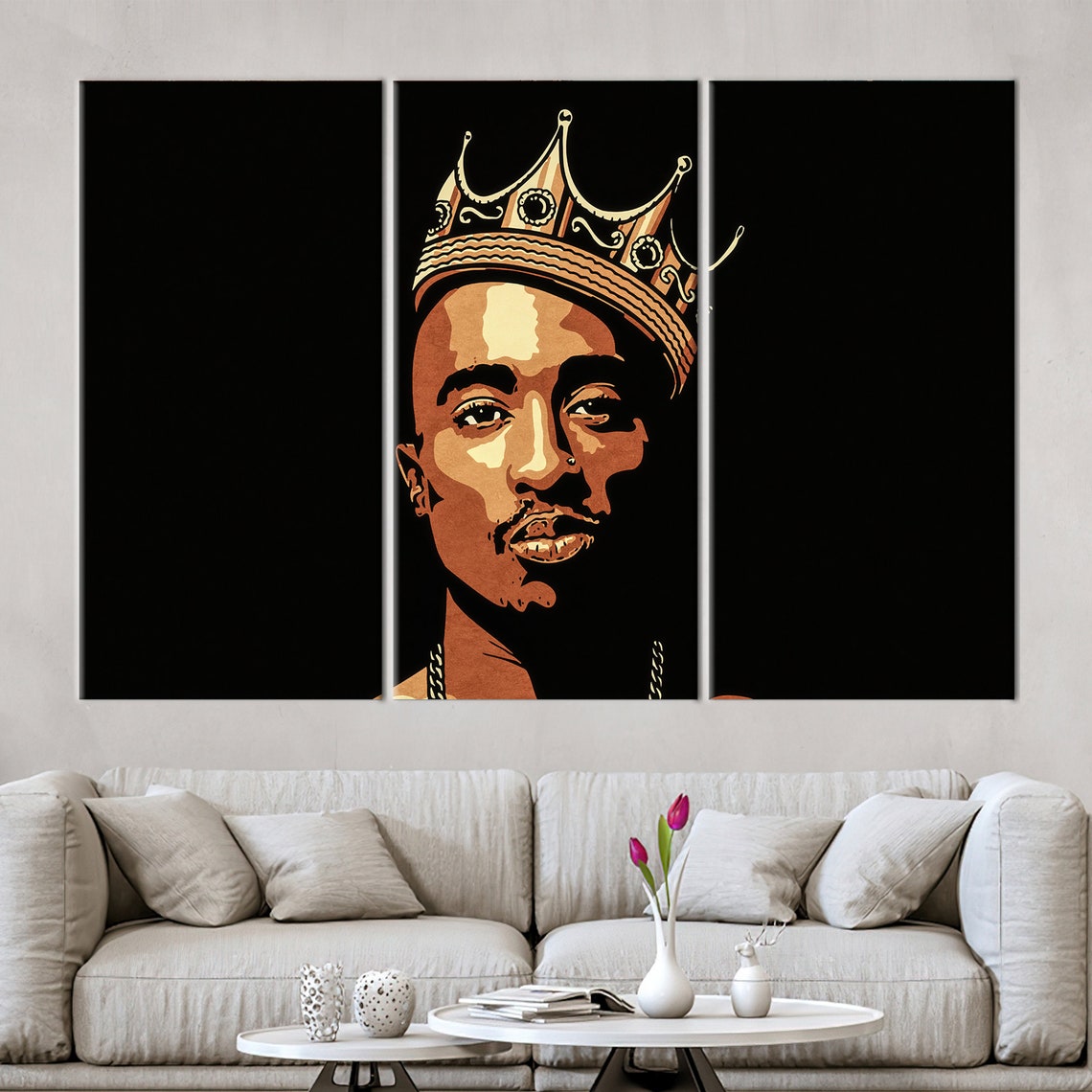 Tupac Shakur Hip Hop Poster Tupac Printed 2pac Art Canvas - Etsy