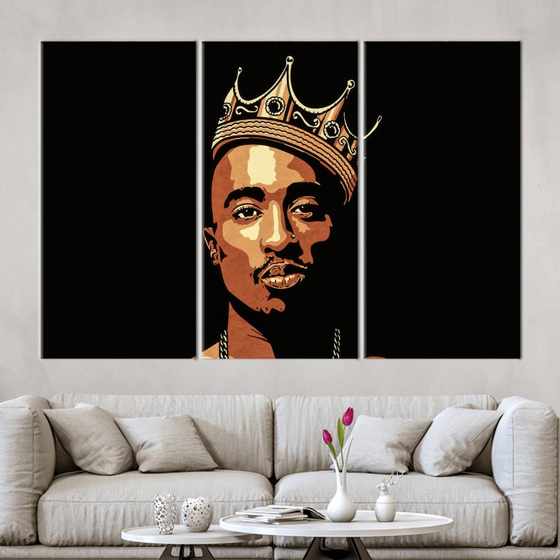 Tupac Shakur Hip Hop Poster Tupac Printed 2pac Art Canvas - Etsy
