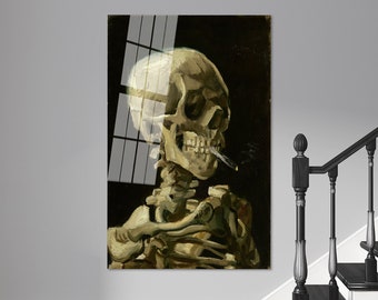 Skull Van Gogh Art - Etsy