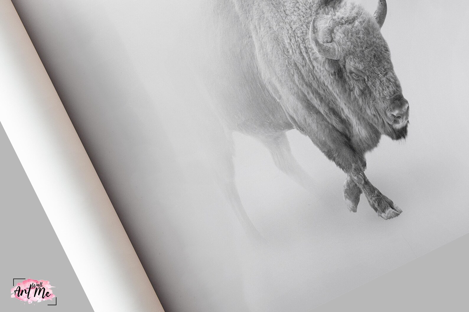 Buffalo Wallpaper Mural: Textured or Peel & Stick Wall Art - Etsy