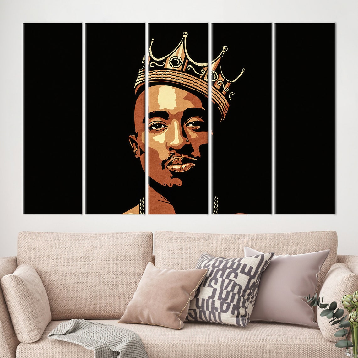 Tupac Shakur Hip Hop Poster Tupac Printed 2pac Art Canvas - Etsy